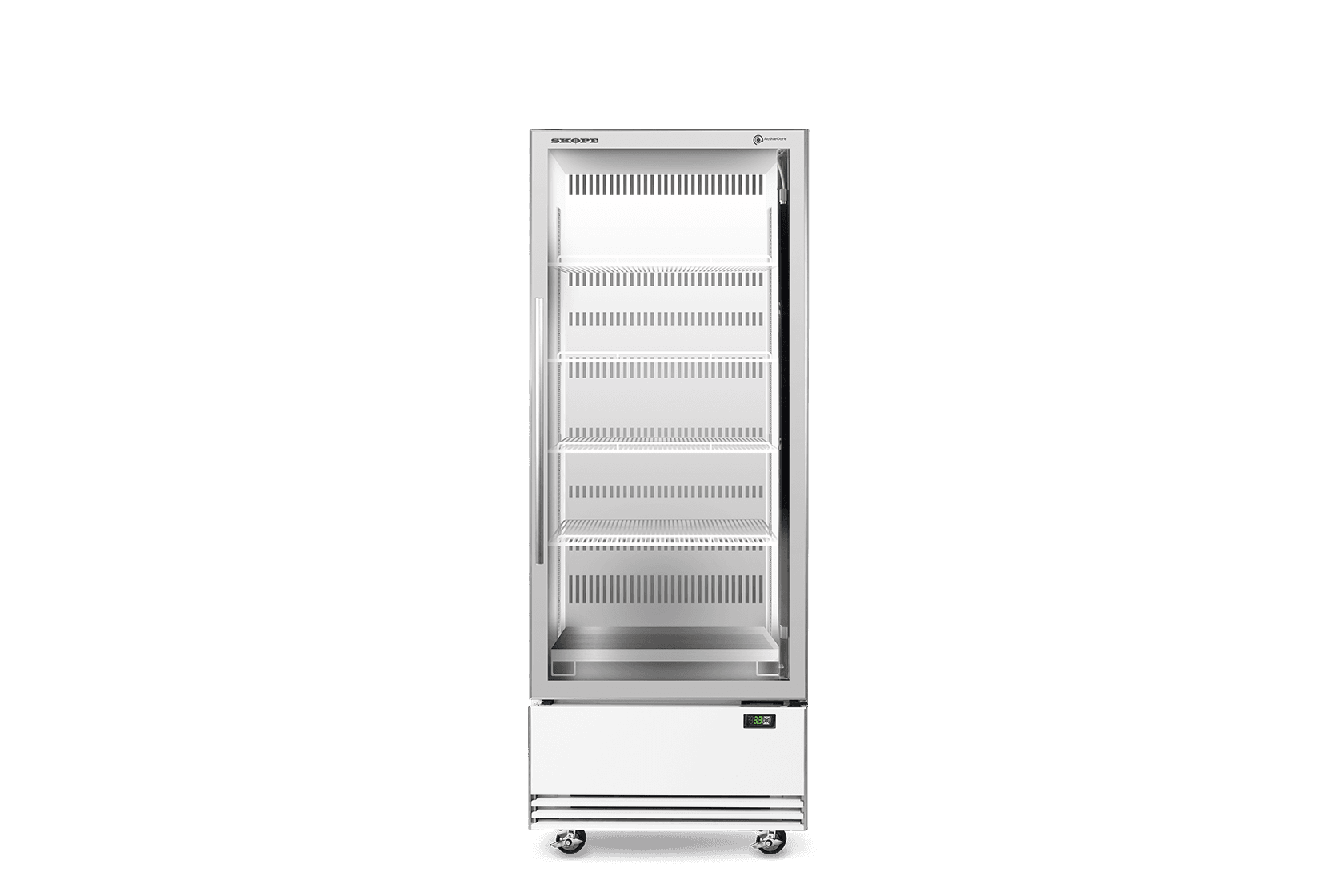 TME1000N-A 2 Glass Door Display or Storage Fridge | SKOPE